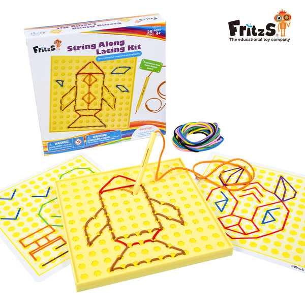 String Along Lacing Kit | 美藝刺繡板 | 小手肌教具 – FritzS Learning